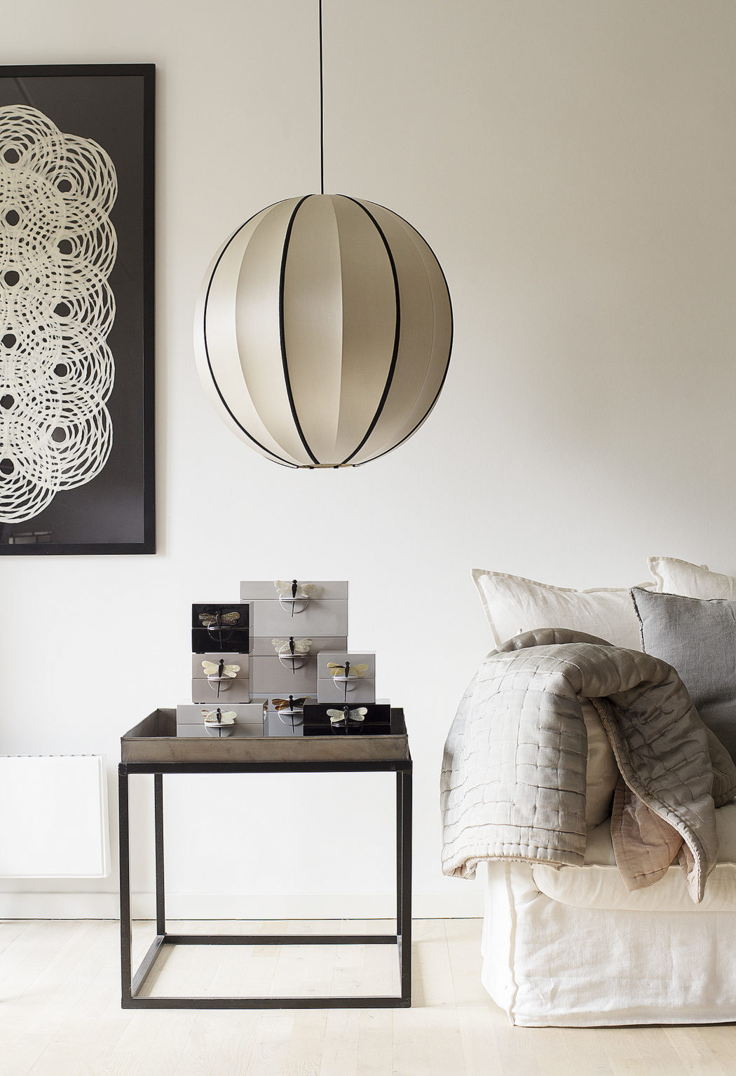 Rund taklampa silk inkl sladd | ESQ